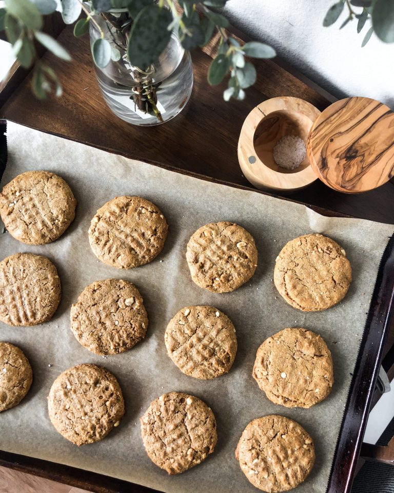 Soft & Chewy Peanut Butter Cookies (Healthified!) - Rachael's Good Eats
