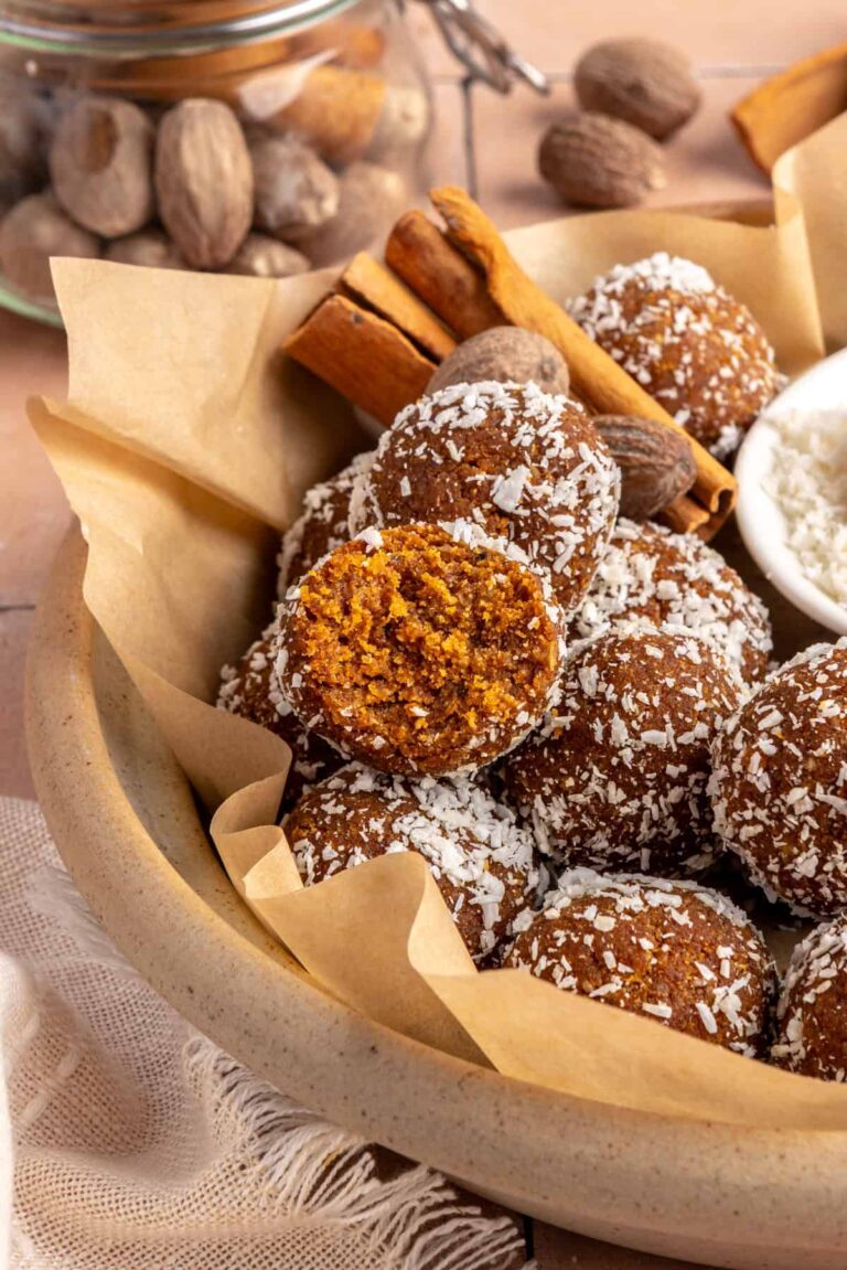 Healthy Pumpkin Protein Balls - Rachael's Good Eats