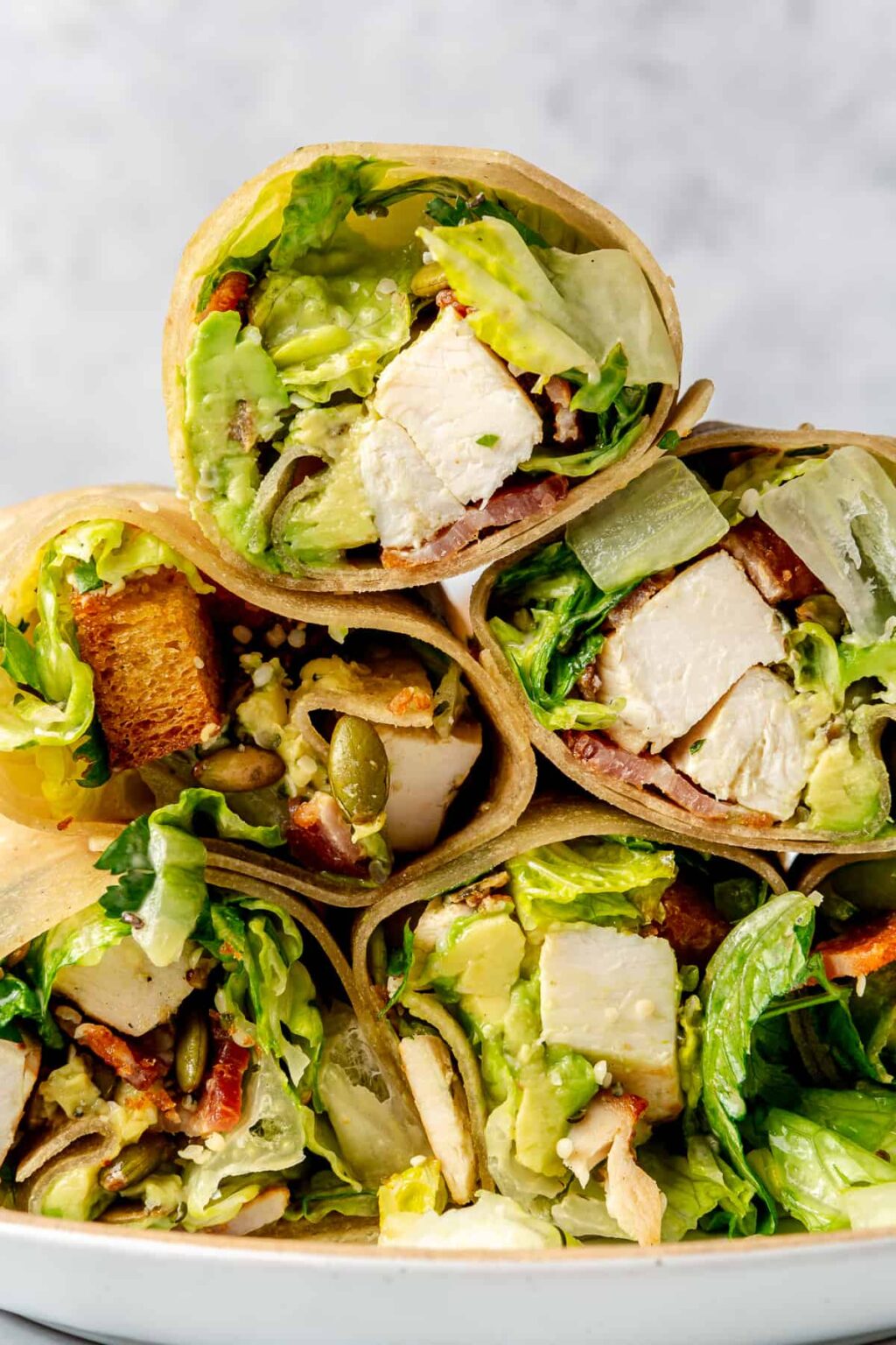 High-Protein Chicken Caesar Wrap - Rachael's Good Eats