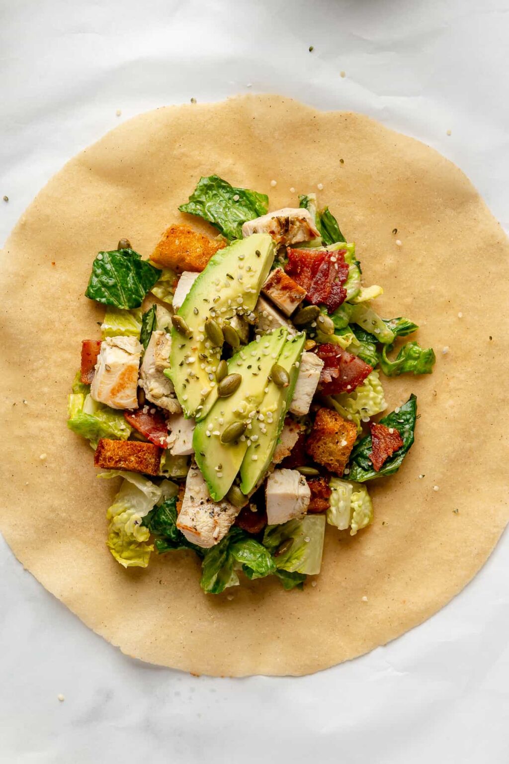 High-Protein Chicken Caesar Wrap - Rachael's Good Eats