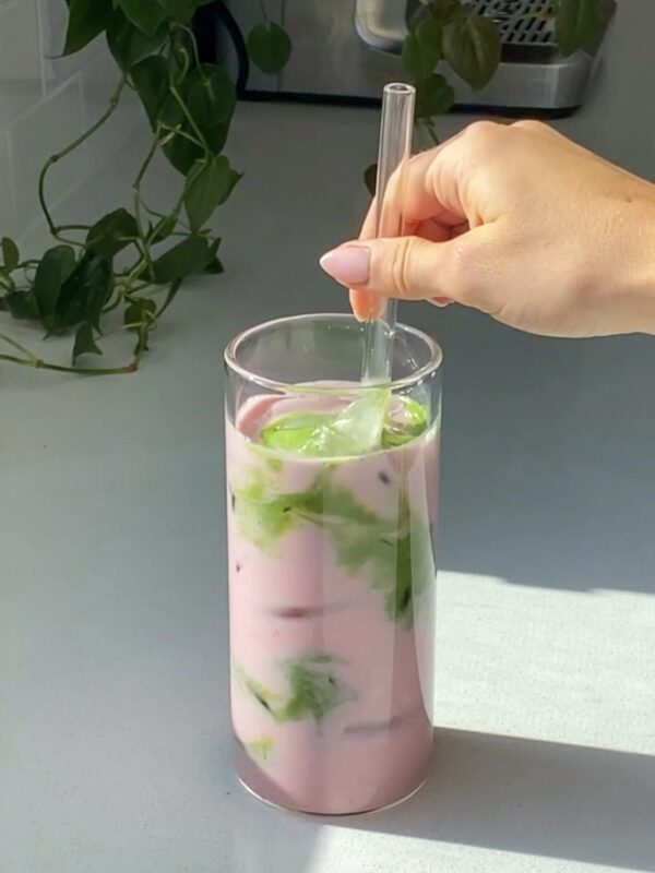Raspberry Iced Matcha - Rachael's Good Eats