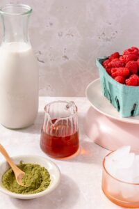 Raspberry Iced Matcha - Rachael's Good Eats