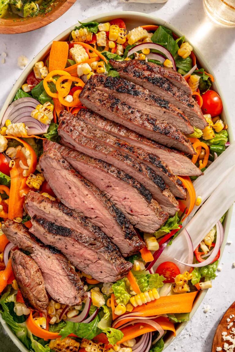 Flank Steak & Avocado Chimichurri Salad - Rachael's Good Eats