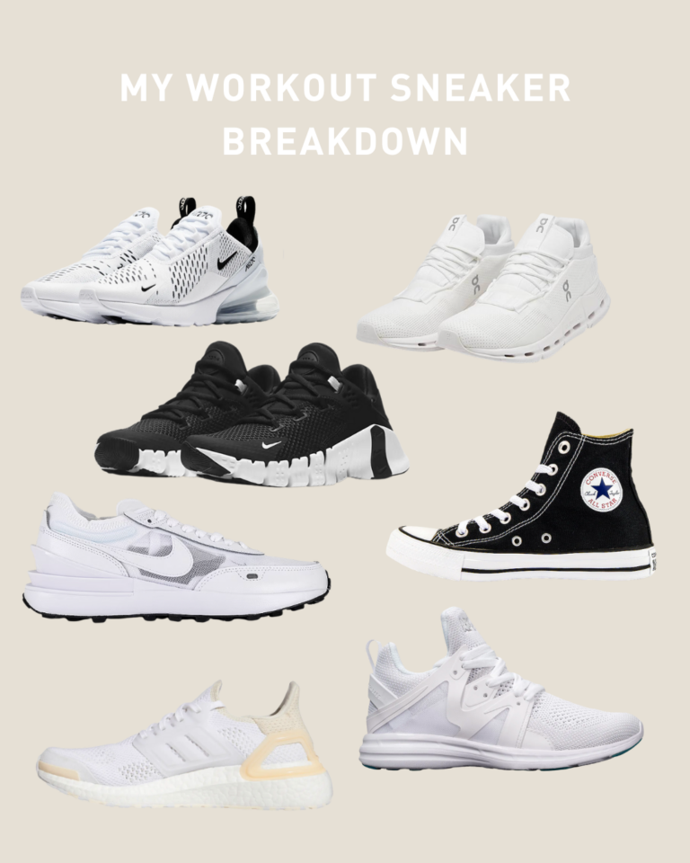 My Workout Sneaker Breakdown - Rachael's Good Eats