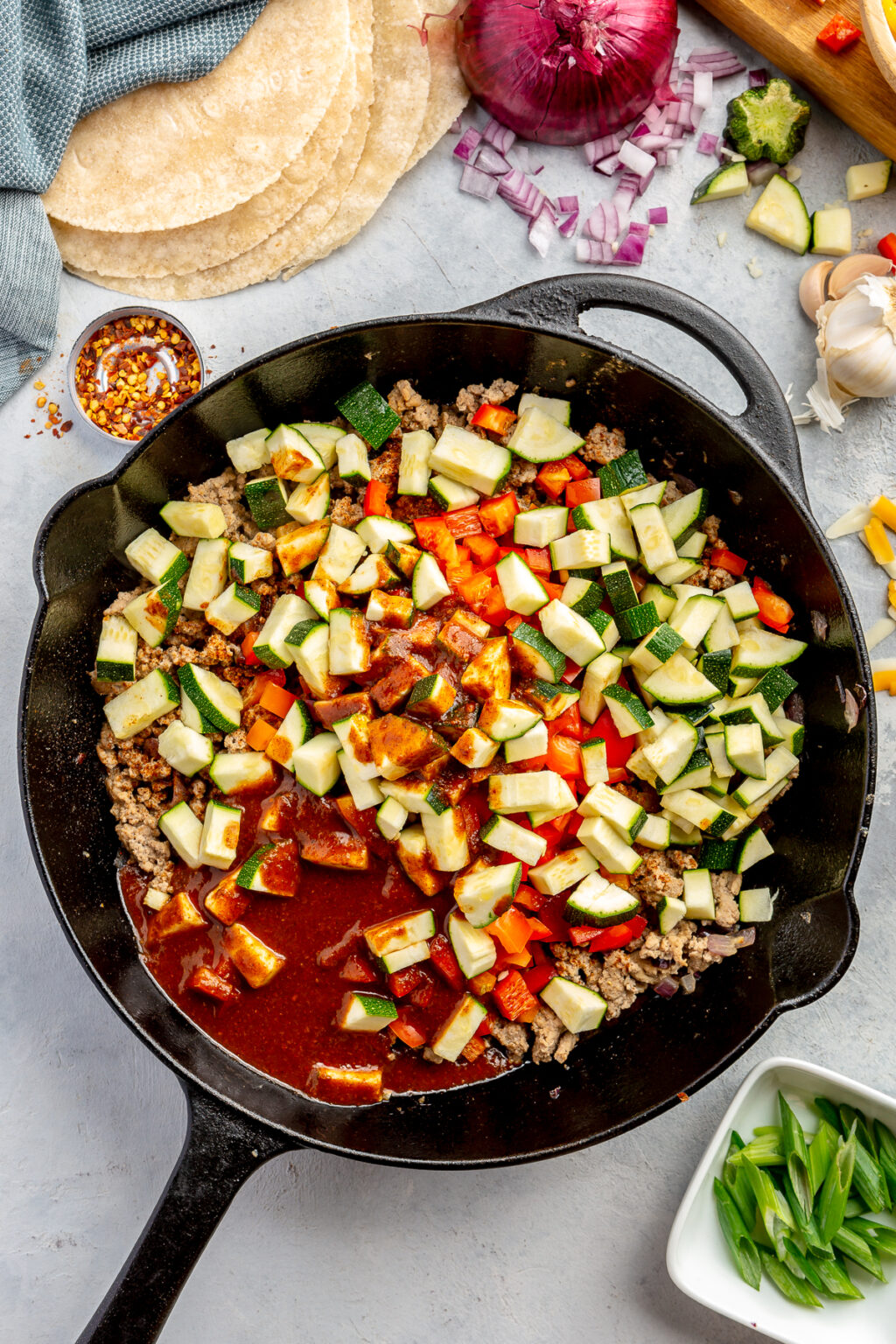 One Pan Enchilada Skillet - Rachael's Good Eats