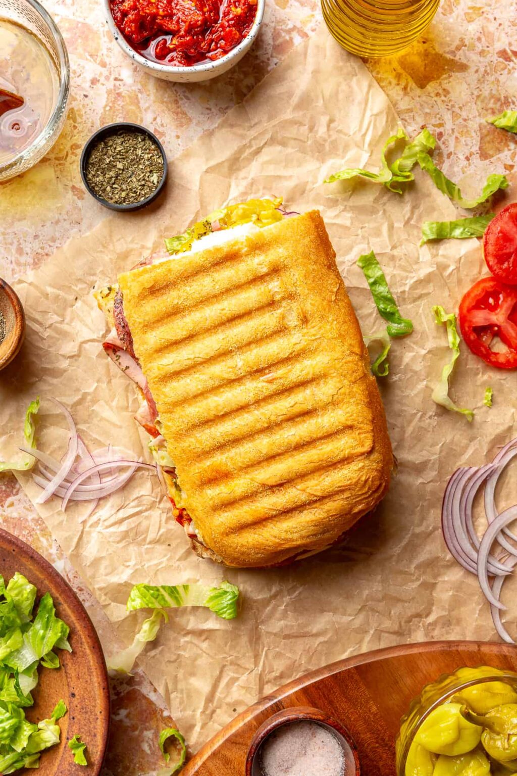 Italian Sub Panini - Rachael's Good Eats