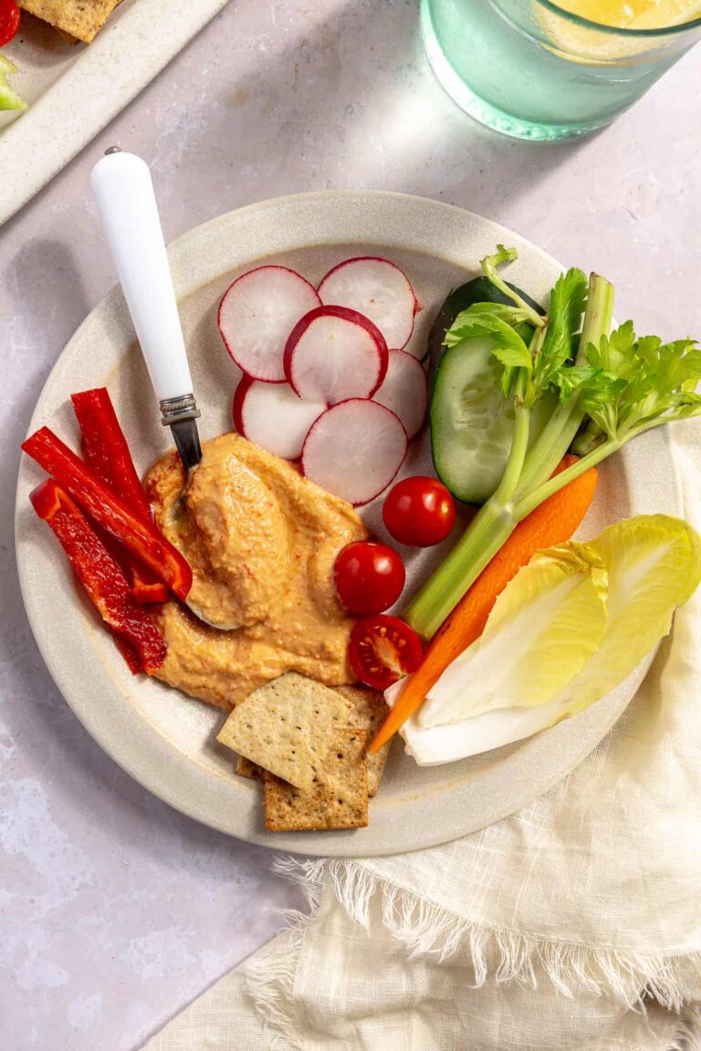 Roasted Red Pepper Hummus - Rachael's Good Eats