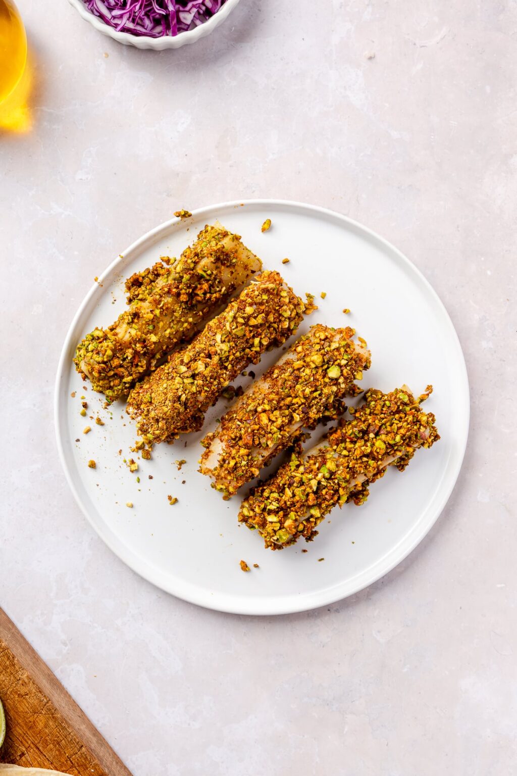 Pistachio-Crusted Fish Tacos - Rachael's Good Eats