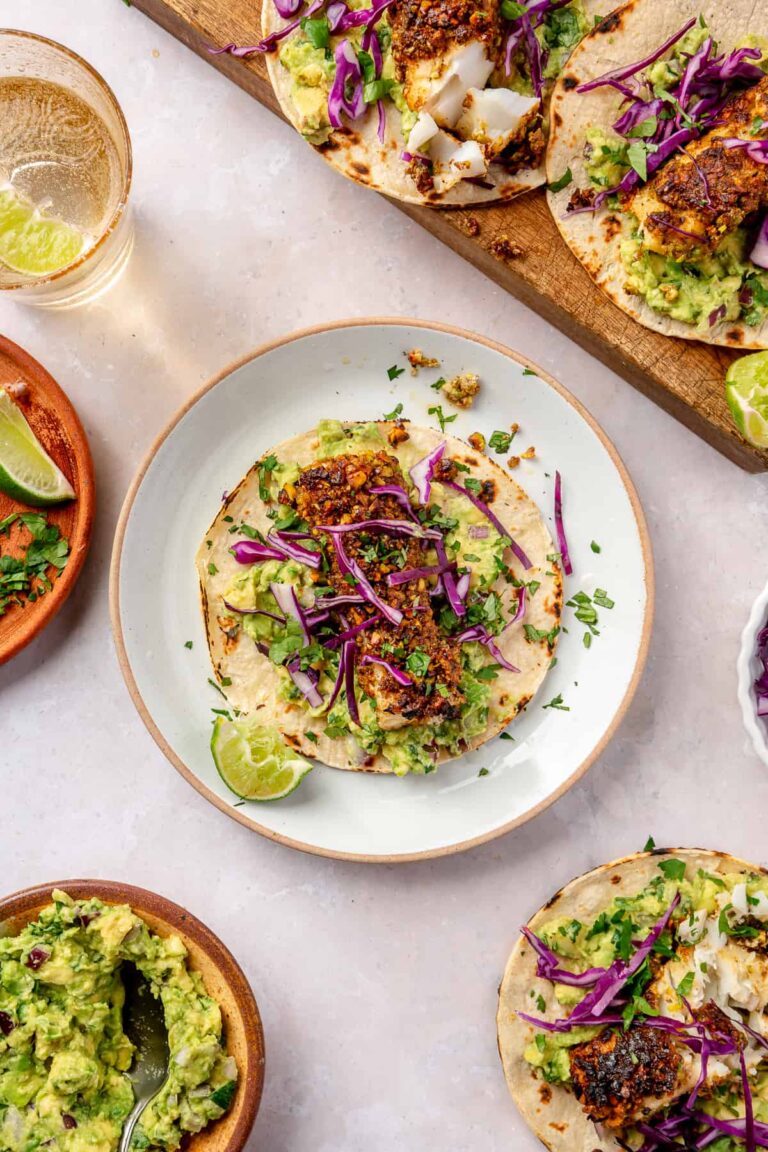 Pistachio-Crusted Fish Tacos - Rachael's Good Eats
