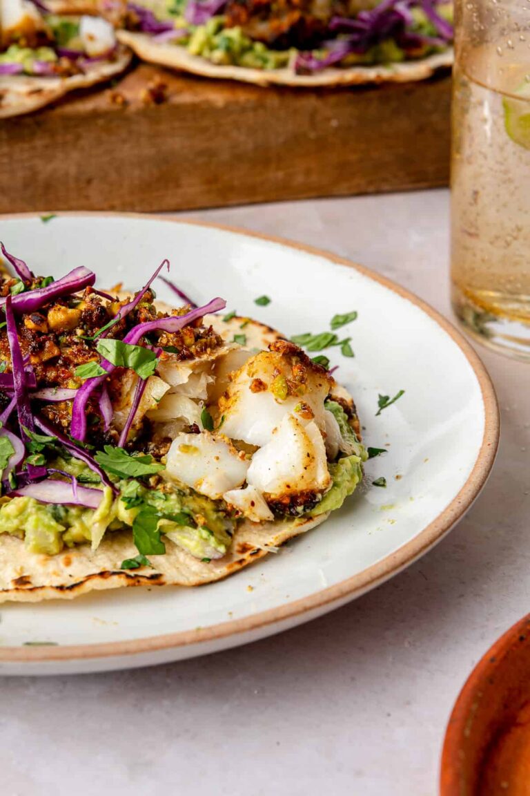 Pistachio-Crusted Fish Tacos - Rachael's Good Eats