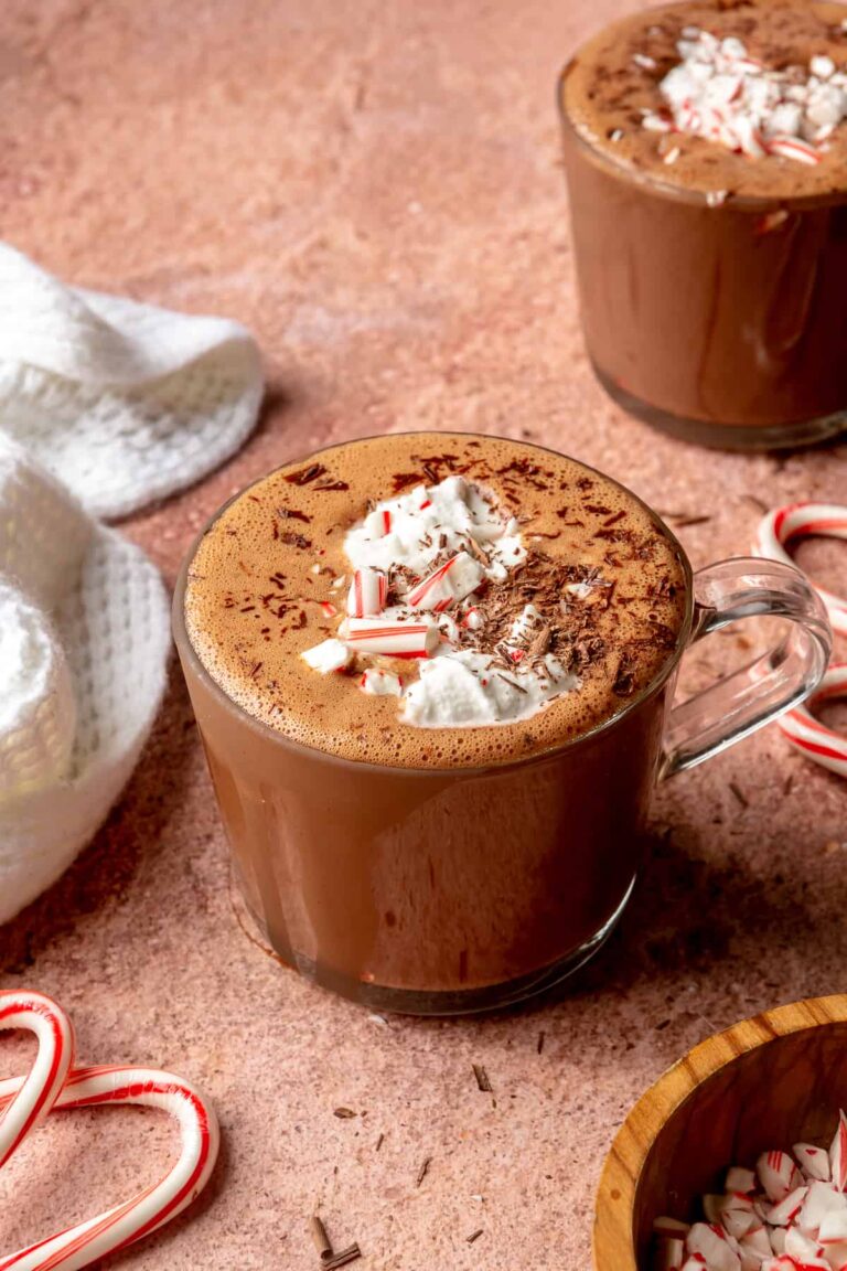 Peppermint Hot Cocoa With Homemade Coconut Whipped Cream - Rachael's ...