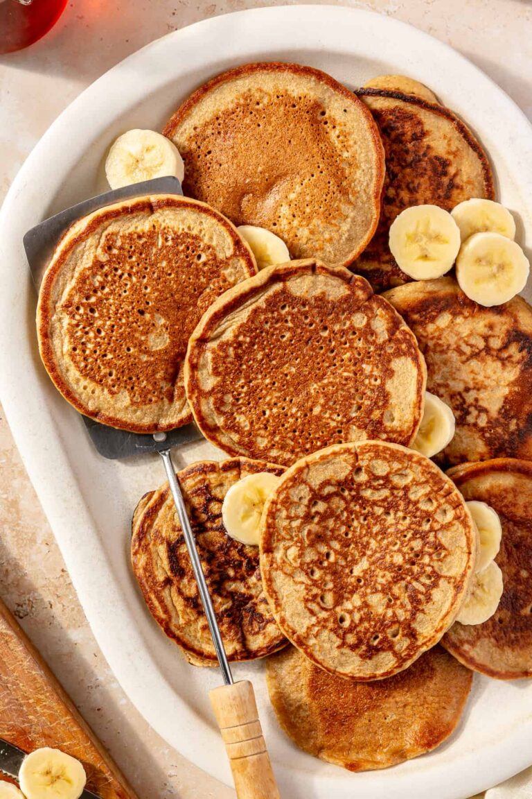 High Protein Blender Banana Oat Pancakes Rachael s Good Eats high-protein-blender-banana-oat-pancakes-rachael-s-good-eats