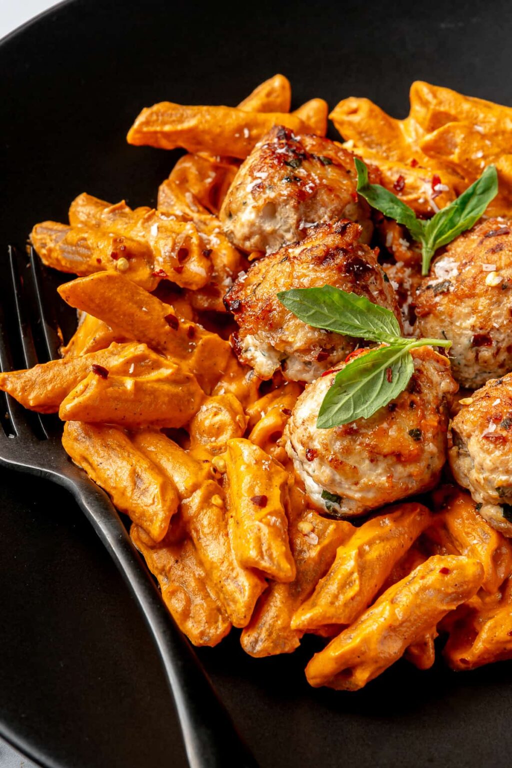 Spicy Penne Alla Vodka With Meatballs - Rachael's Good Eats