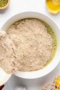 Gluten-Free Vanilla Cake with Matcha & Lemon - Rachael's Good Eats