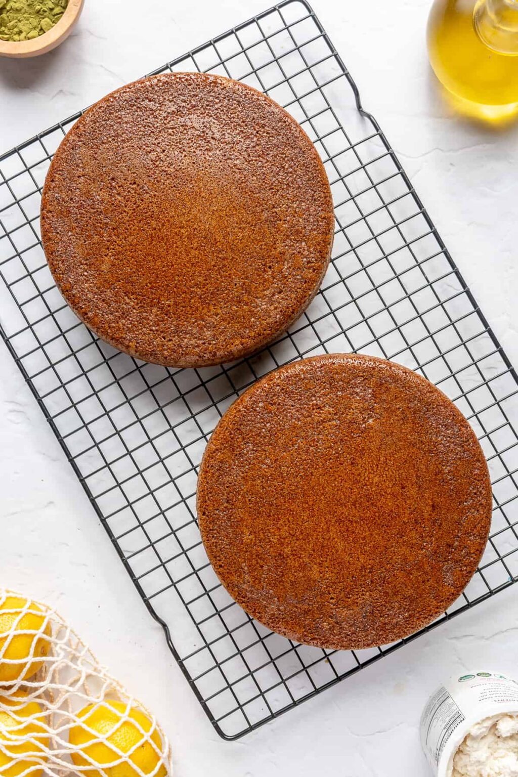 Gluten-Free Vanilla Cake with Matcha & Lemon - Rachael's Good Eats