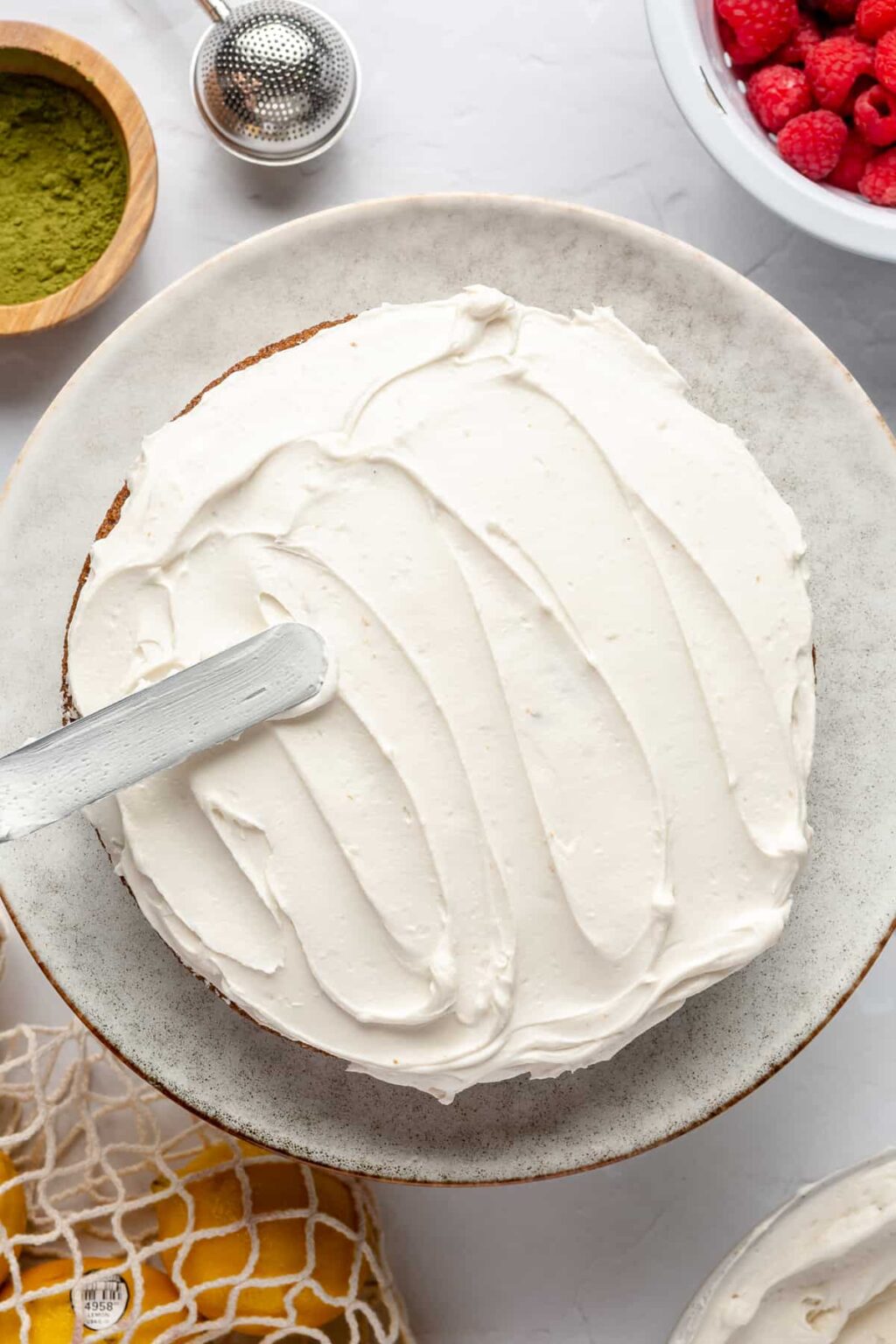 Gluten-Free Vanilla Cake with Matcha & Lemon - Rachael's Good Eats