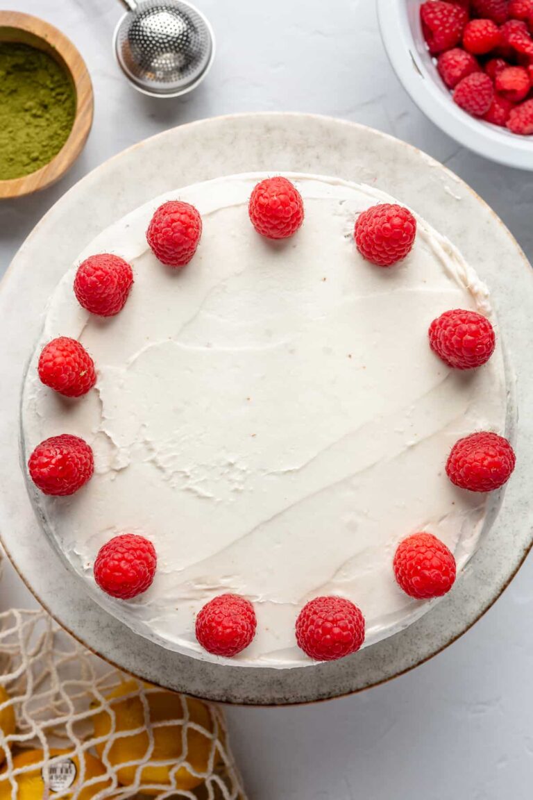 Gluten-Free Vanilla Cake with Matcha & Lemon - Rachael's Good Eats