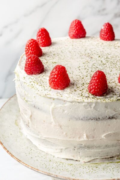 Gluten-Free Vanilla Cake with Matcha & Lemon - Rachael's Good Eats