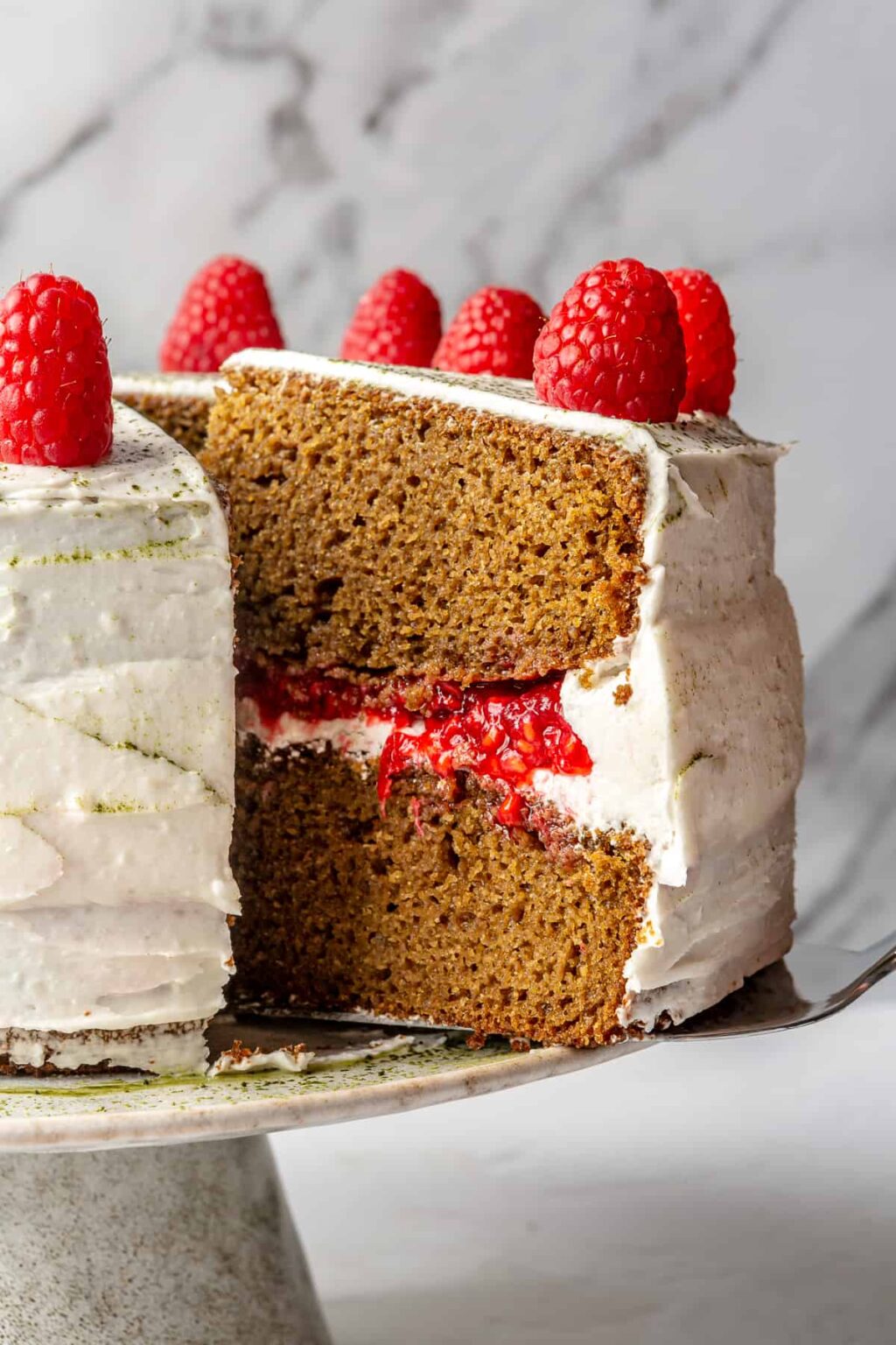 Gluten-Free Vanilla Cake with Matcha & Lemon - Rachael's Good Eats