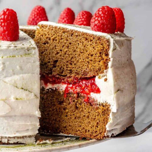 Gluten-Free Vanilla Cake with Matcha & Lemon - Rachael's Good Eats