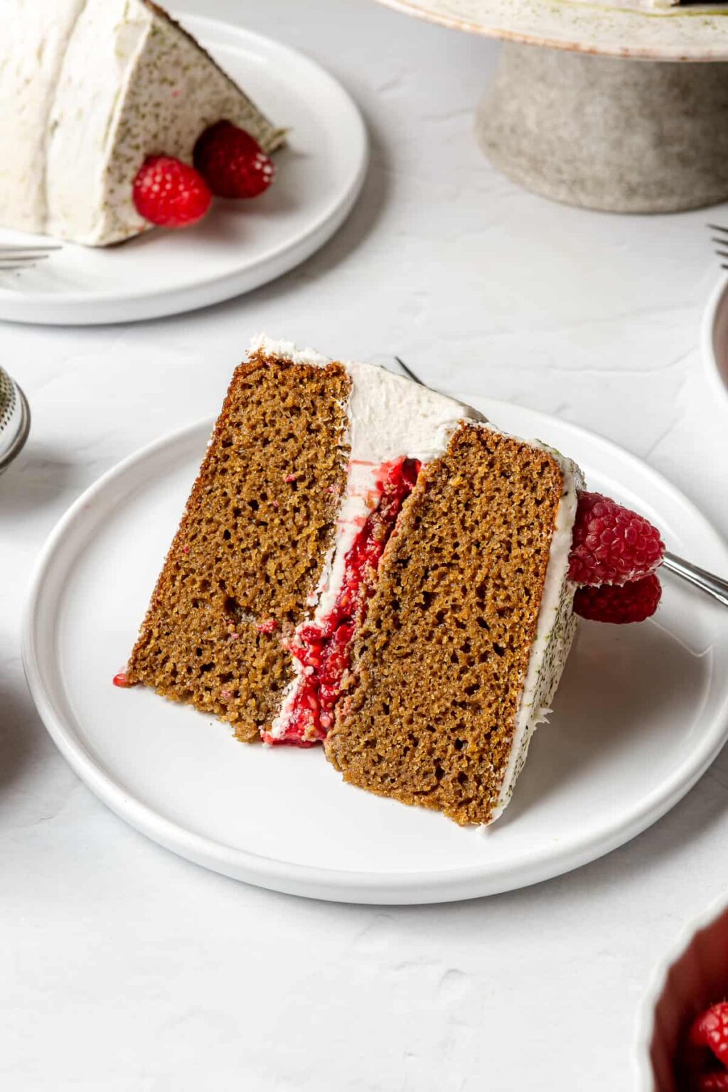 Gluten-Free Vanilla Cake with Matcha & Lemon - Rachael's Good Eats