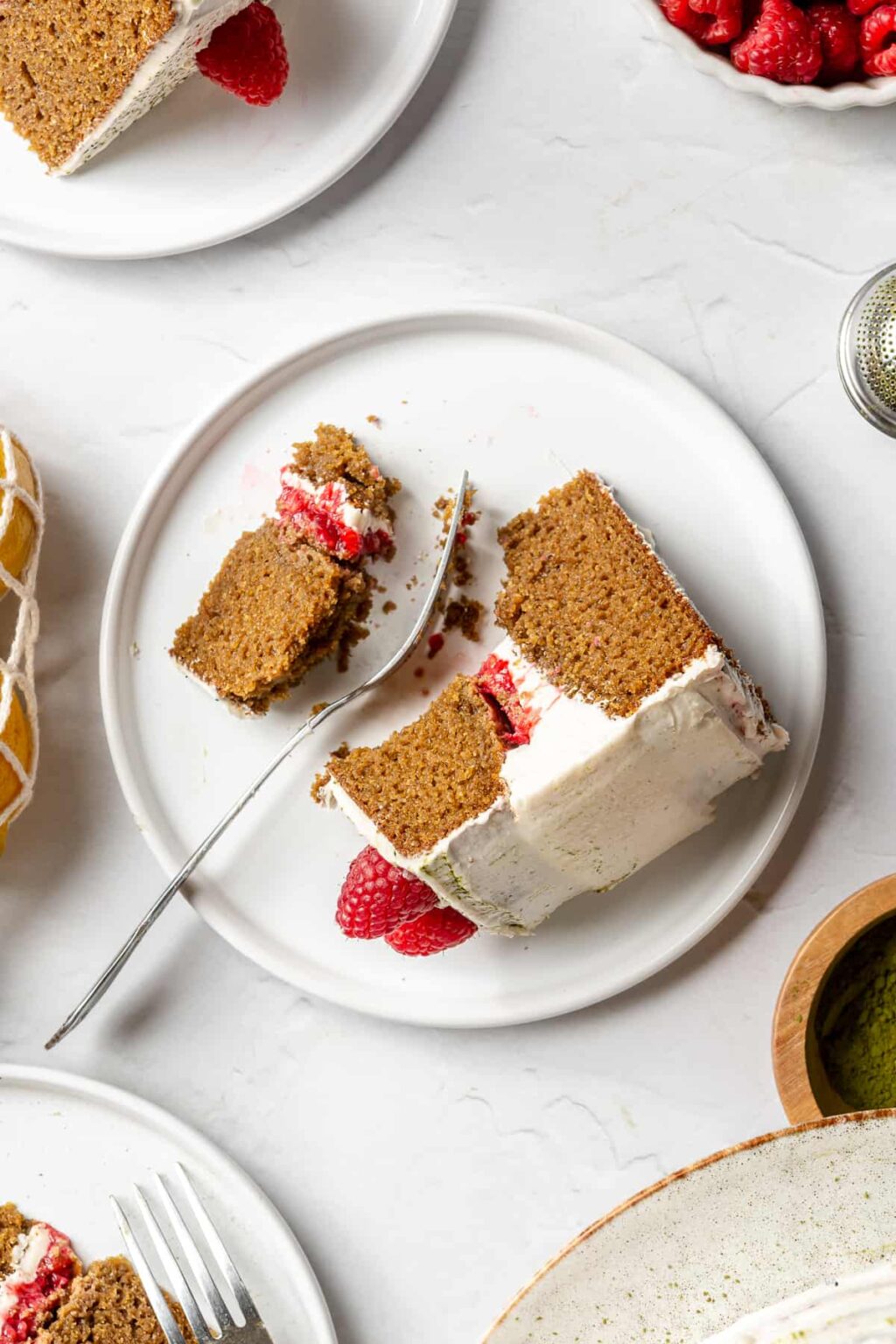 Gluten-Free Vanilla Cake with Matcha & Lemon - Rachael's Good Eats