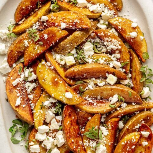 Greek Feta Fries - Rachael's Good Eats