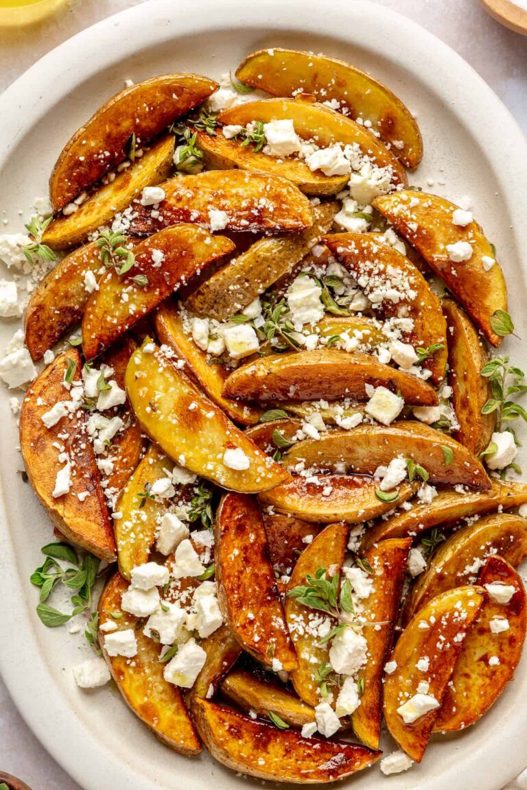 Greek Feta Fries - Rachael's Good Eats