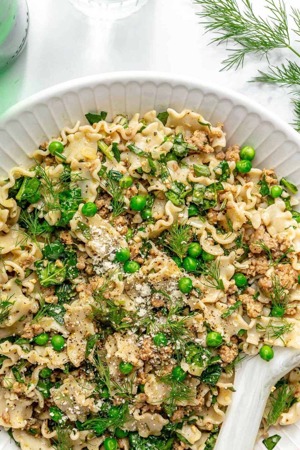 Herby Spring Pasta Salad With Protein - Rachael's Good Eats