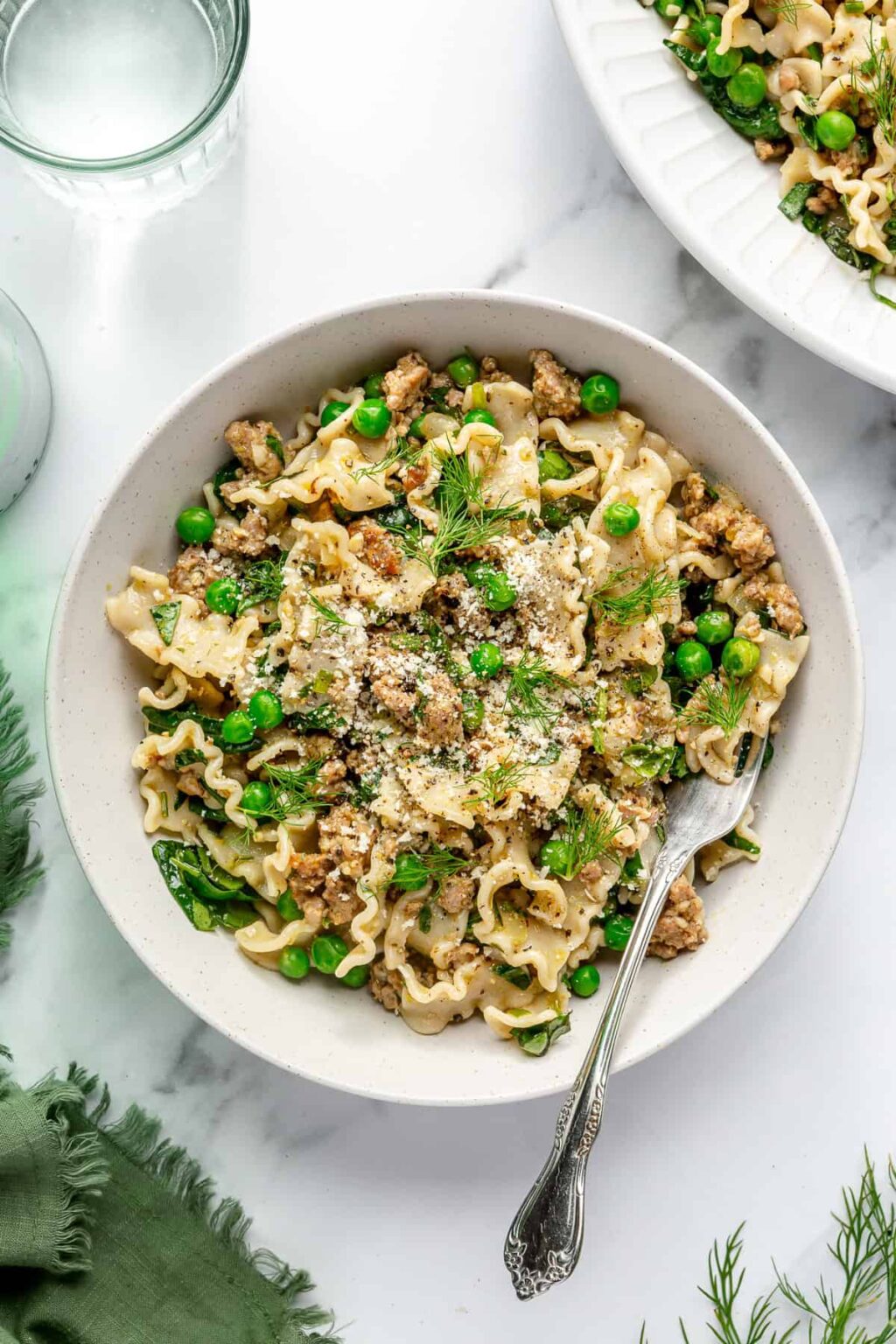 Herby Spring Pasta Salad With Protein - Rachael's Good Eats