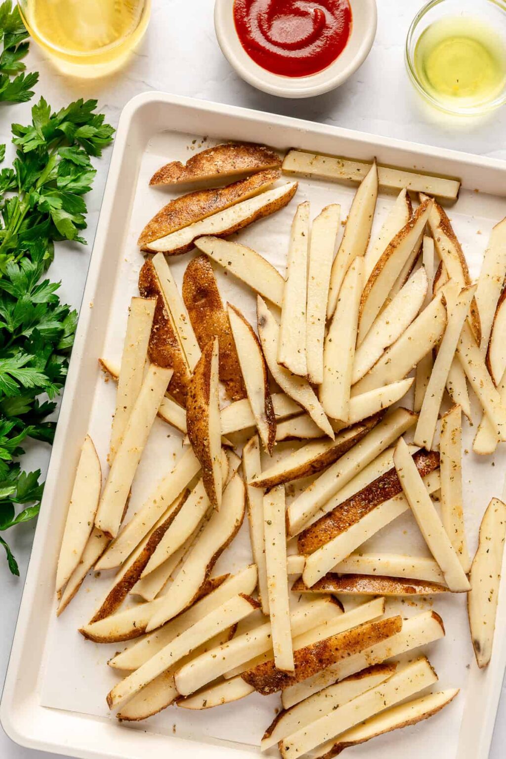 Gameday Garlic Fries - Rachael's Good Eats