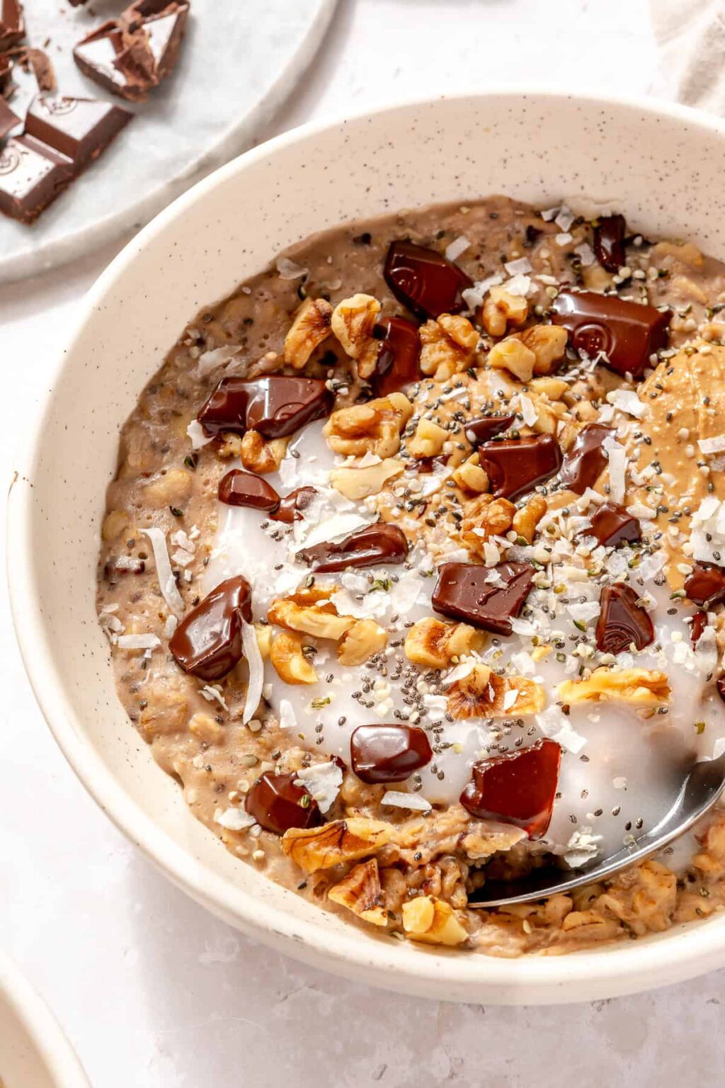 Warming Chocolate Oatmeal Pudding - Rachael's Good Eats