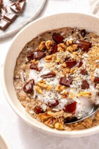 Warming Chocolate Oatmeal Pudding - Rachael's Good Eats
