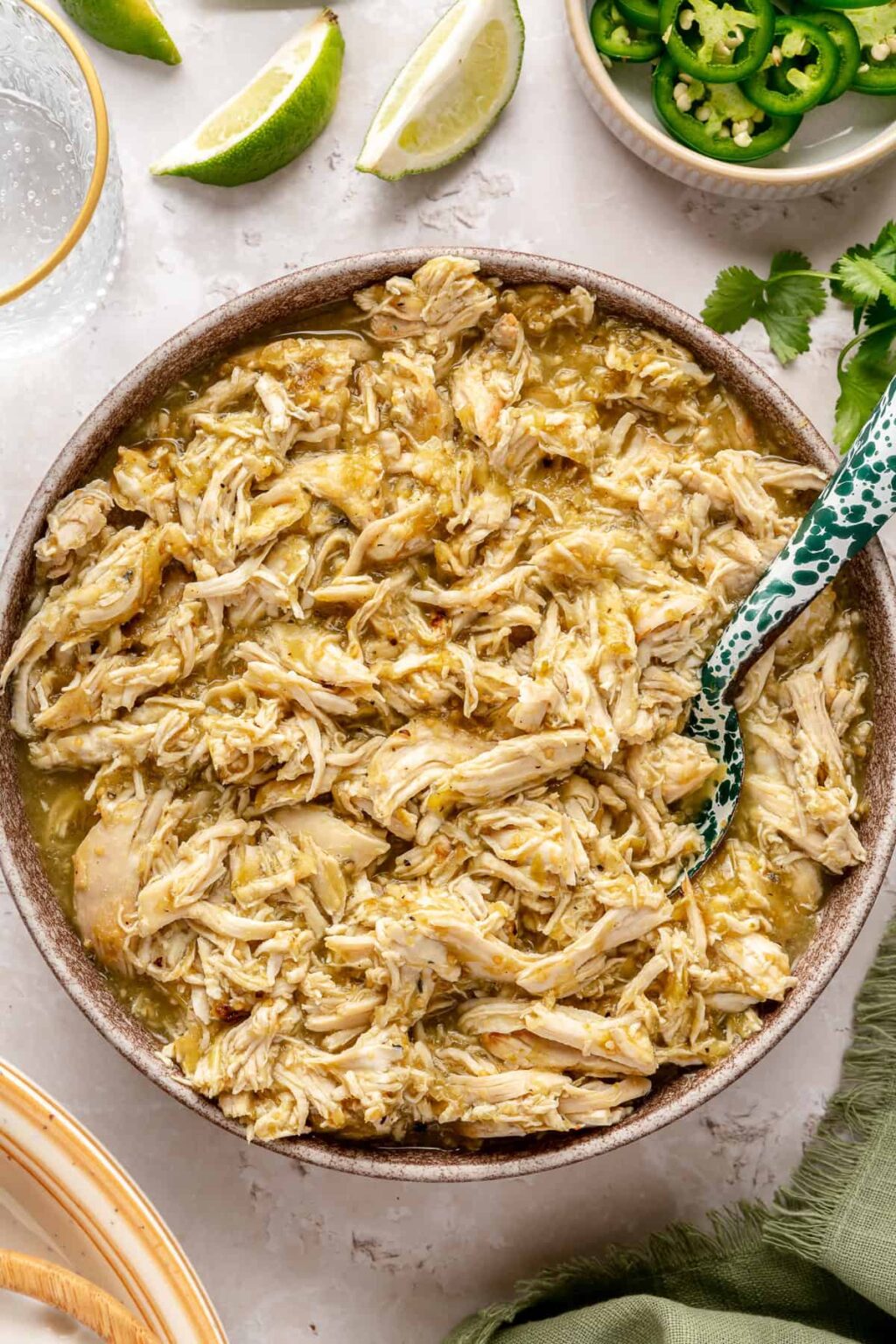 20-Minute Shredded Chicken Verde - Rachael's Good Eats