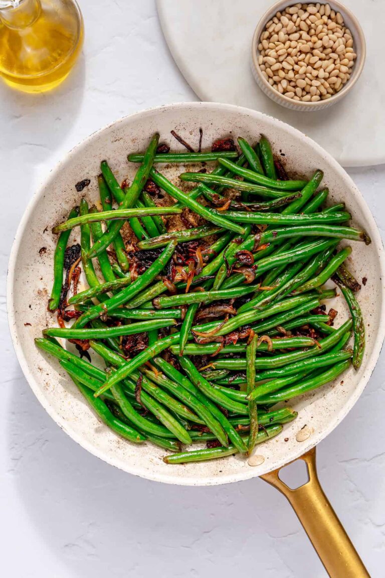Green Bean Sauté with Sun-Dried Tomatoes and Pine Nuts - Rachael's Good ...