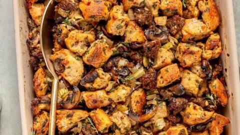 Sourdough Sausage Mushroom Stuffing