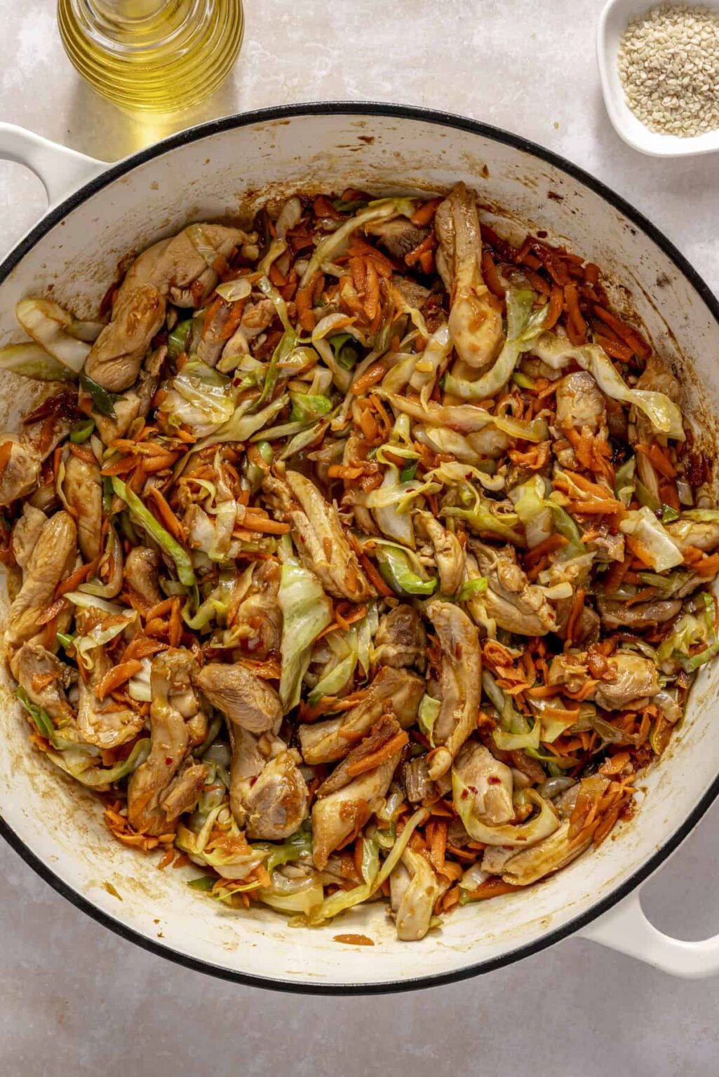 Honey Garlic Chicken with Glass Noodles - Rachael's Good Eats