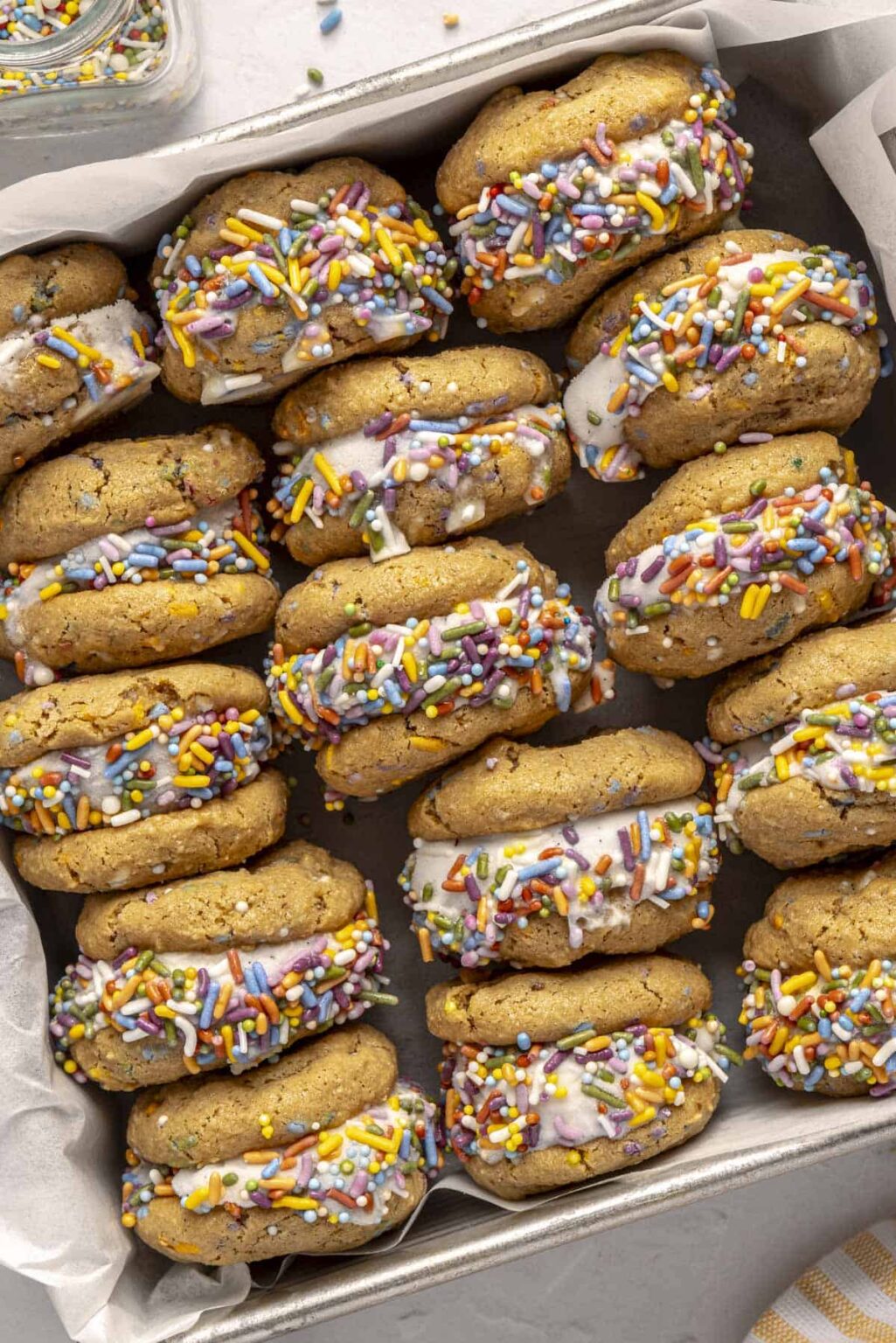 Funfetti Birthday Cake Ice Cream Sandwiches - Rachael's Good Eats