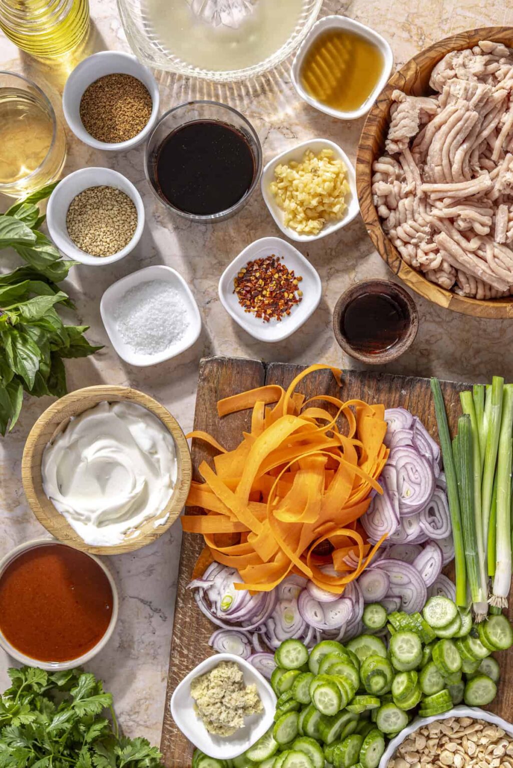 Chicken Banh Mi Bowls with Pickled Veggies (Gluten-Free, Dairy-Free ...