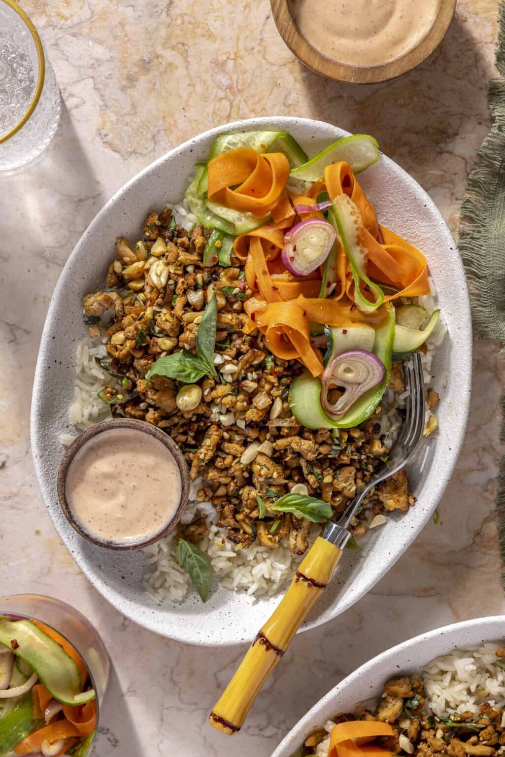Chicken Banh Mi Bowls with Pickled Veggies (Gluten-Free, Dairy-Free ...