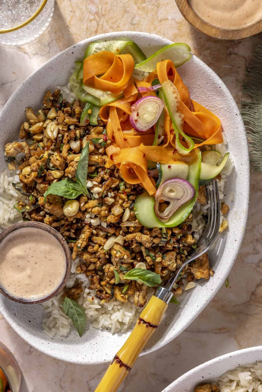 Chicken Banh Mi Bowls with Pickled Veggies (Gluten-Free, Dairy-Free ...