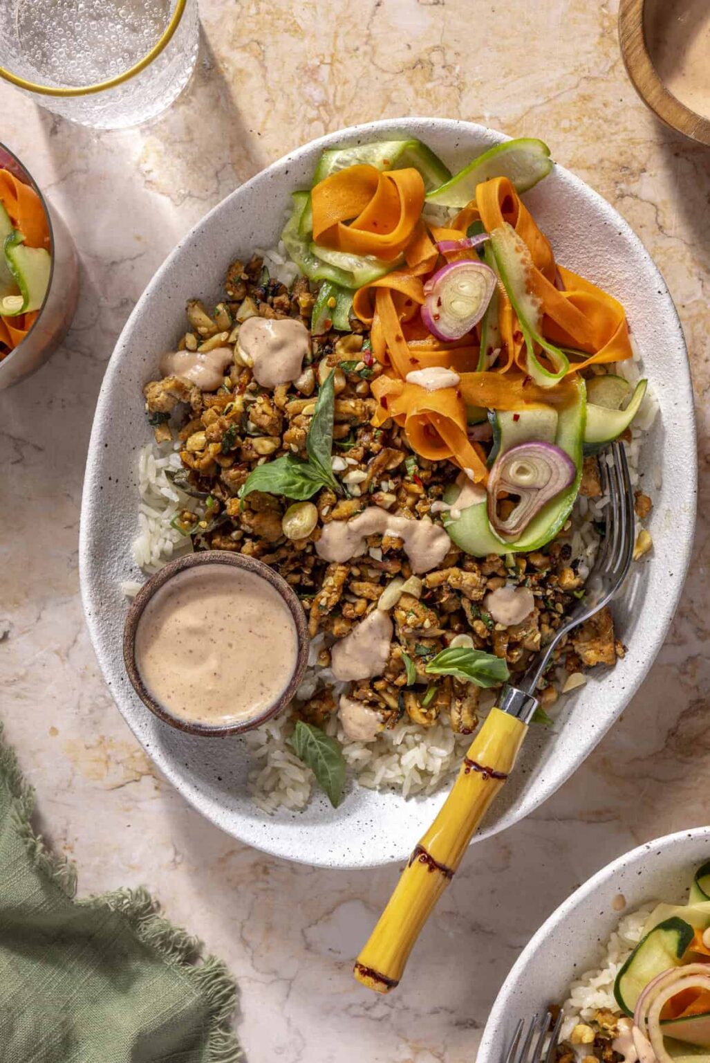 Chicken Banh Mi Bowls with Pickled Veggies (Gluten-Free, Dairy-Free ...