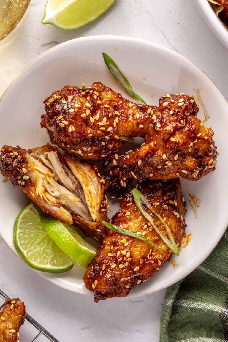 Crispy Baked Sticky Sesame Gochujang Wings - Rachael's Good Eats