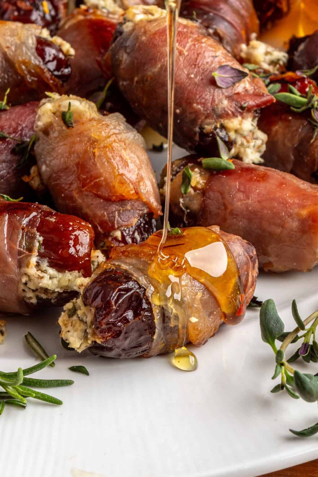 Easy Prosciutto-Wrapped Stuffed Dates with Goat Cheese & Hot Honey ...